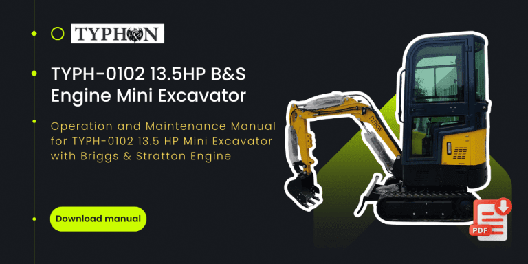 Operation and Maintenance Manuals for Small Excavators