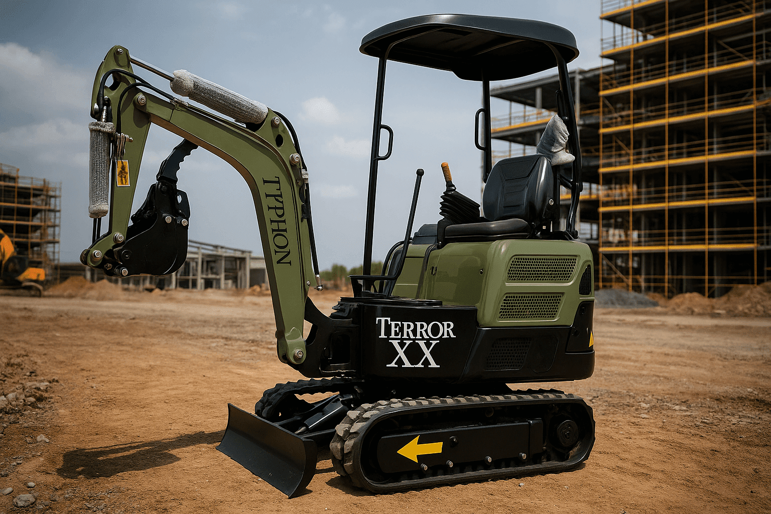 Typhon Mini Excavator Green Series – Eco-Friendly Power for Professionals