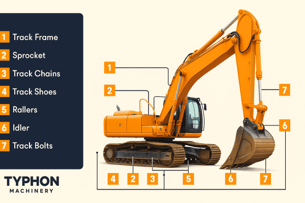 22 Parts of an Excavator and Their Functions - TYPHON